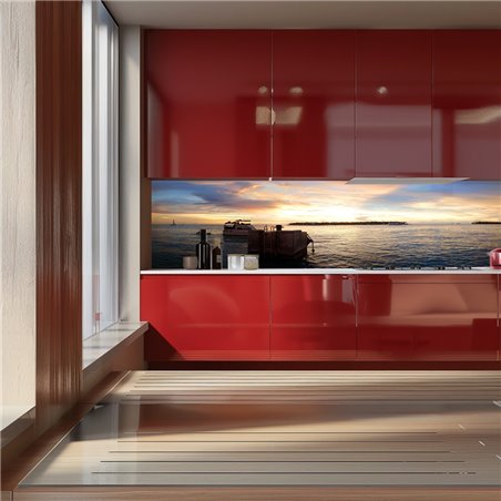 Glas Küchenrückwand 6 mm ESG Motive KRWM-0394